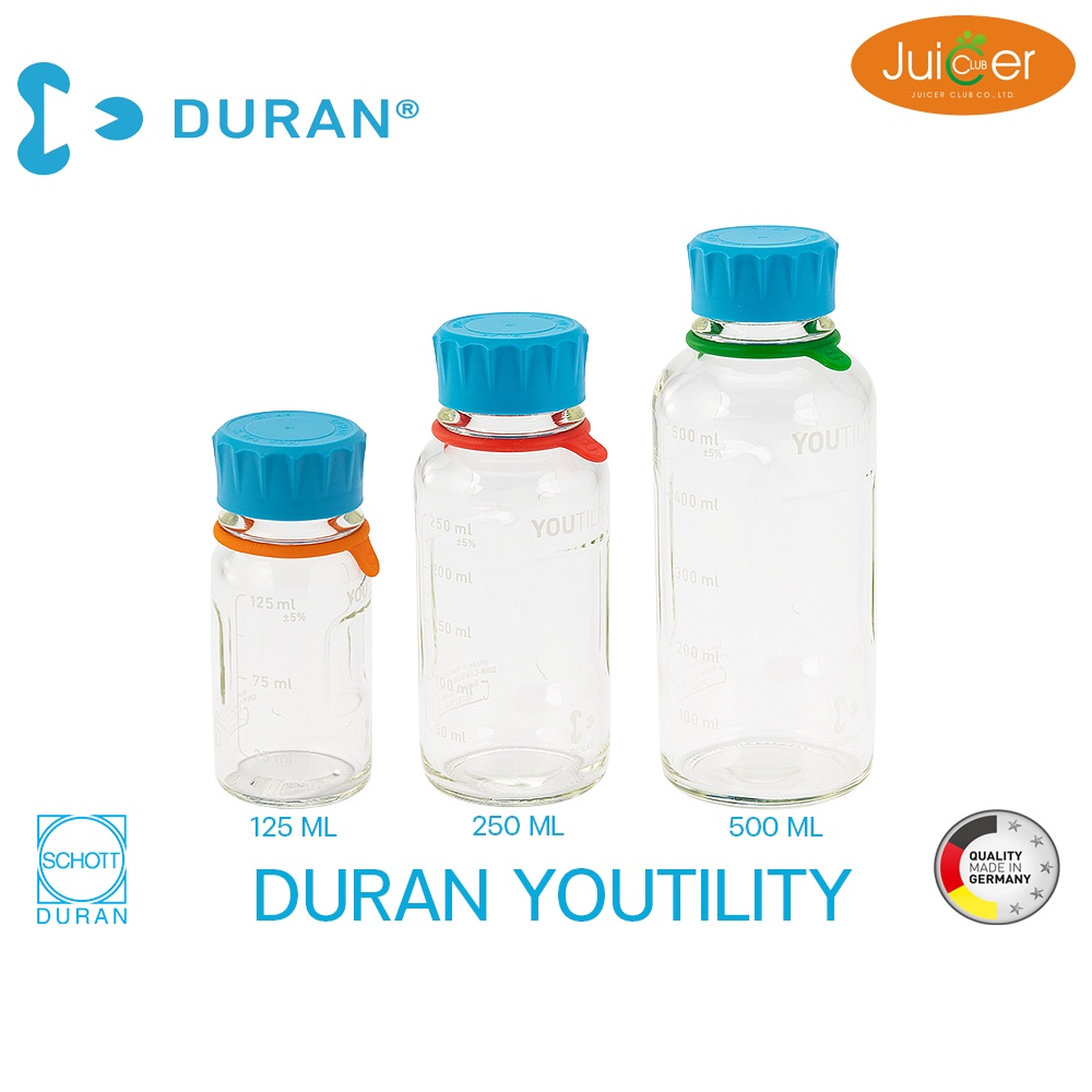 DURAN YOUTILITY ของแท้ 100% ขวดแก้วเก็บน้ำผักผลไม้สกัดเย็น และ อื่น ๆ ...