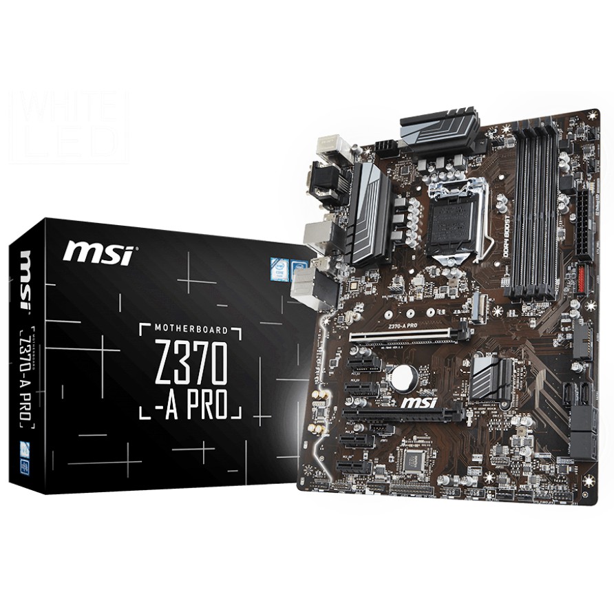 MAINBOARD (เมนบอร์ด)MSI Z370-A-PRO Chipset Z370 1151 DDR4 64GB KABY ...