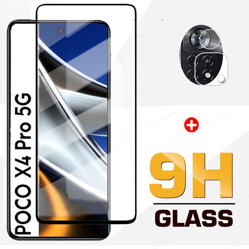 2in1 9H Tempered Glass For Xiaomi Poco X4 Pro 5G Protective Screen ...