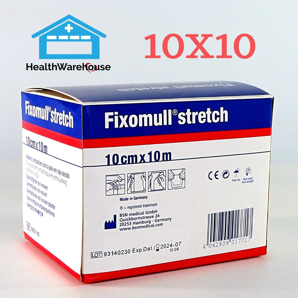 Fixomull Stretch 10 cm x 10 m ฟิกซ์โซมูล เทปปิดแผล ยืดได้ | Shopee Thailand