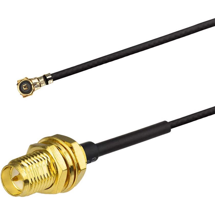 RP-SMA Female to MHF4 IPX4 IPEX4 Ipex Connector Pigtail WiFi Antenna ...
