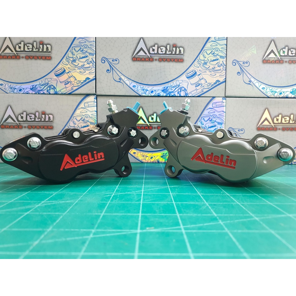 ปั้มล่าง adelin 4pot คู่หน้าซ้าย-ขวา สีดำ,เทา ปั๊มล่างคู่อเดลีน 4พอต ...
