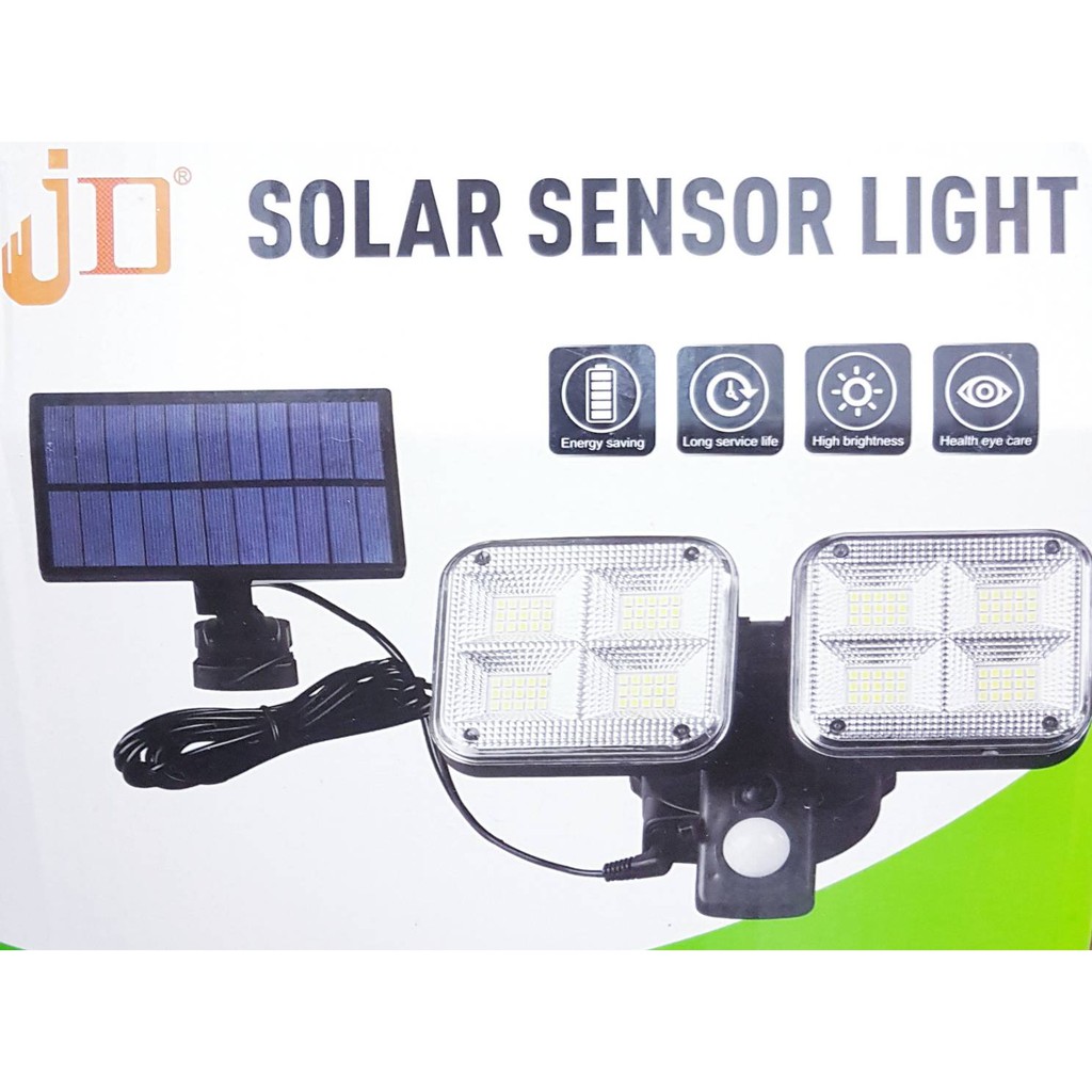 SOLAR SENSOR WALL LIGHTS JD-2109 โคมไฟโซล่าเซล ตรวจจับความเคลื่อนไหว ...