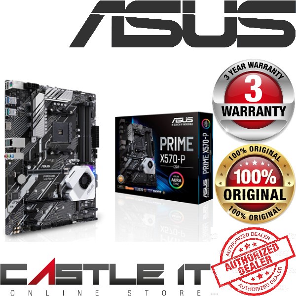 เมนบอร์ด ASUS X570-P PRIME CSM AMD AM4 X570 ATX (PRIME X570-P/CSM ...