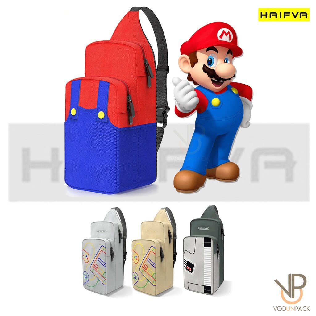 [HAIFVA] กระเป๋า Nintendo Switch /OLED คาดอก Go Pack / Mario กระเป๋าใส่ Switch และ Switch Lite ...