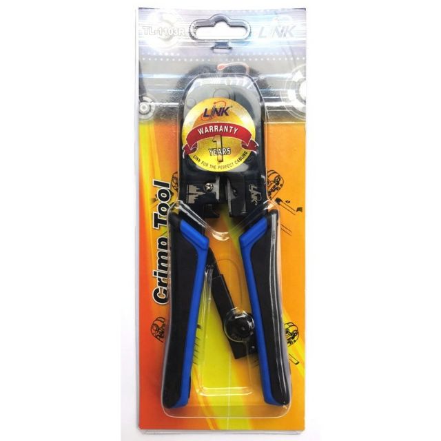 คีมเข้าหัวแลนและโทรศัพท์ (CRIMPING TOOL) LINK รุ่น TL-1103R (ใช้ได้ 2 ...