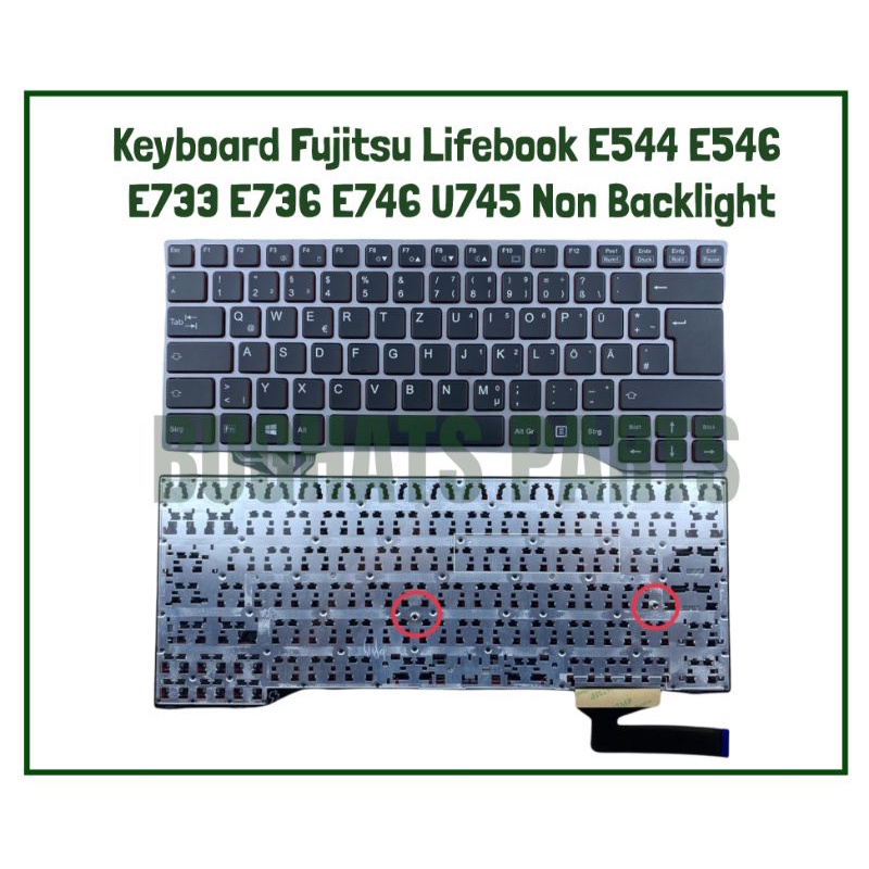 Fujitsu Lifebook E546 E733 E544 E736 E746 U745 แป้นพิมพ์แล็ปท็อป ...