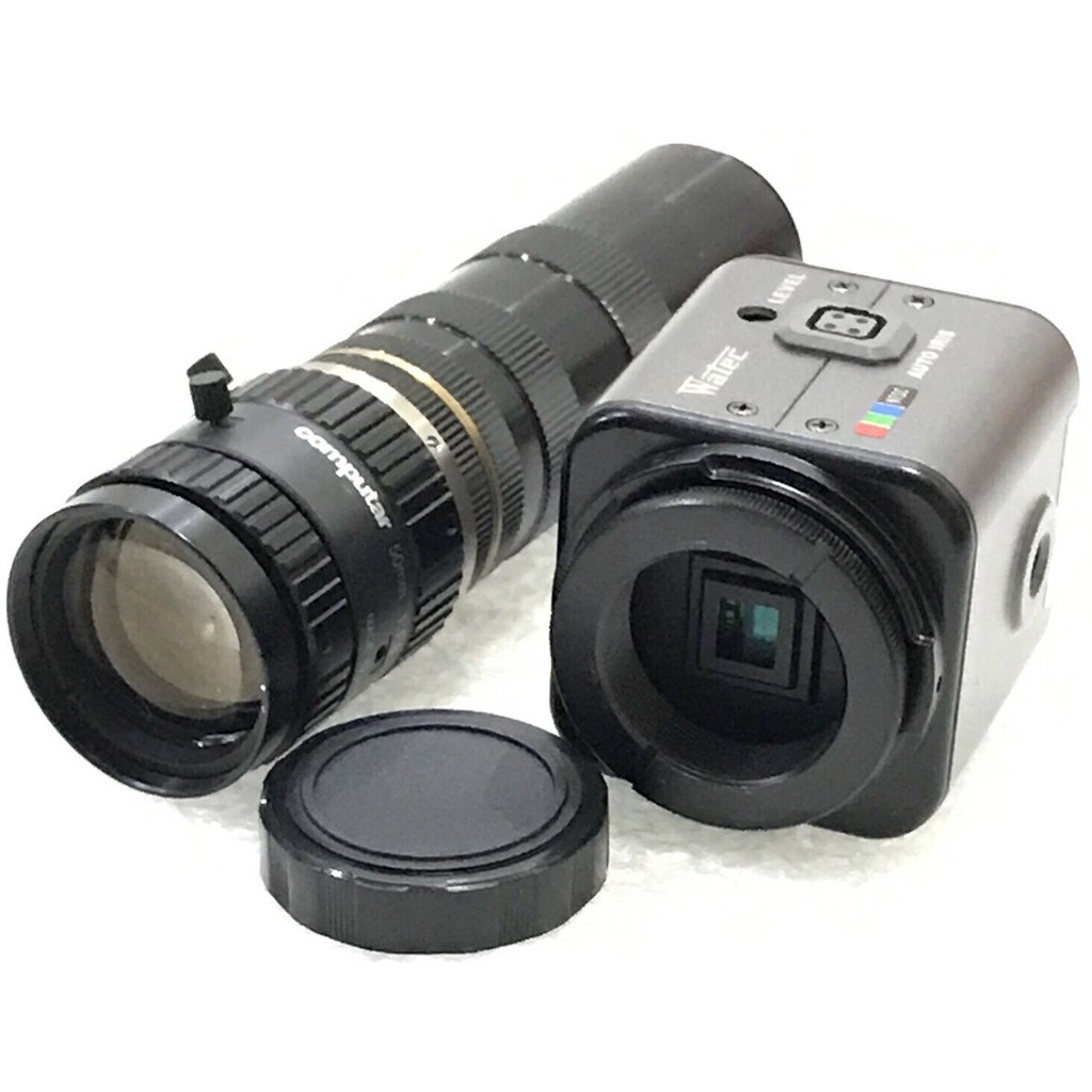 Watec WAT-231S2 (NTSC) CCD Color Camera with Lens Computar 50mm 1:1.8 2 ...