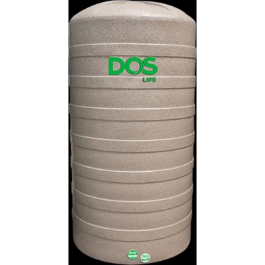 DOS GRANITO ถังเก็บน้ำบนดิน พร้อมชุดลูกลอย Sandy Brown ท่อนอก ขนาด 550L 700L 1,000L 1,500L 2 ...