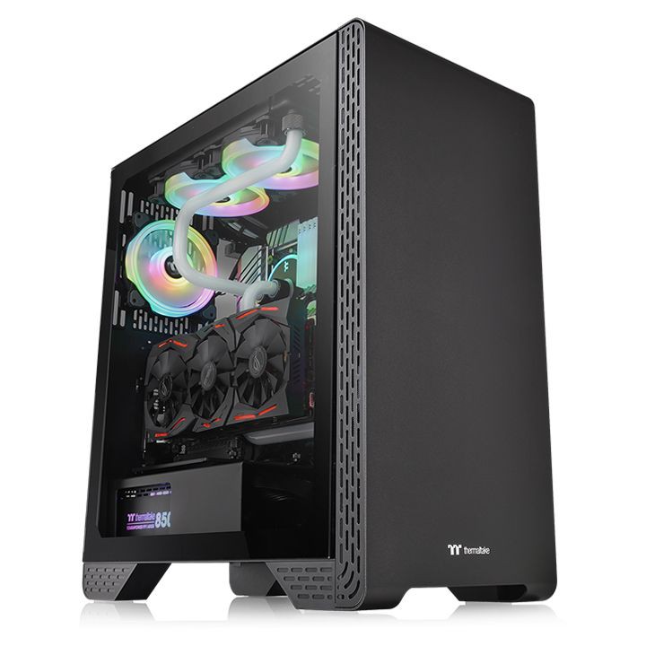 CASE (เคส) THERMALTAKE S300 Tempered Glass Mid-Tower Chassis | Shopee ...