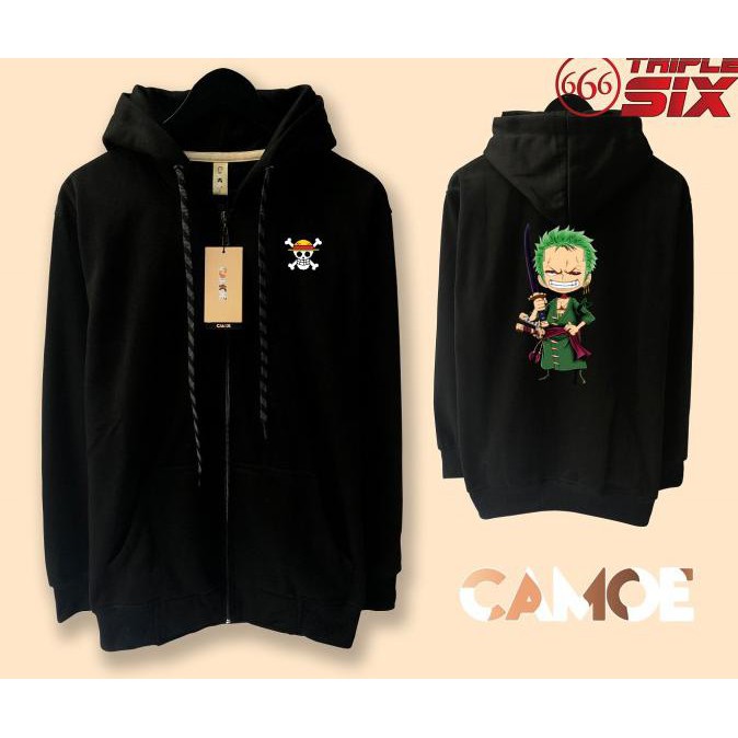 One piece Anime Zipper Hoodie Jacket roronoa zoro chibi Distro เสื้อกัน ...