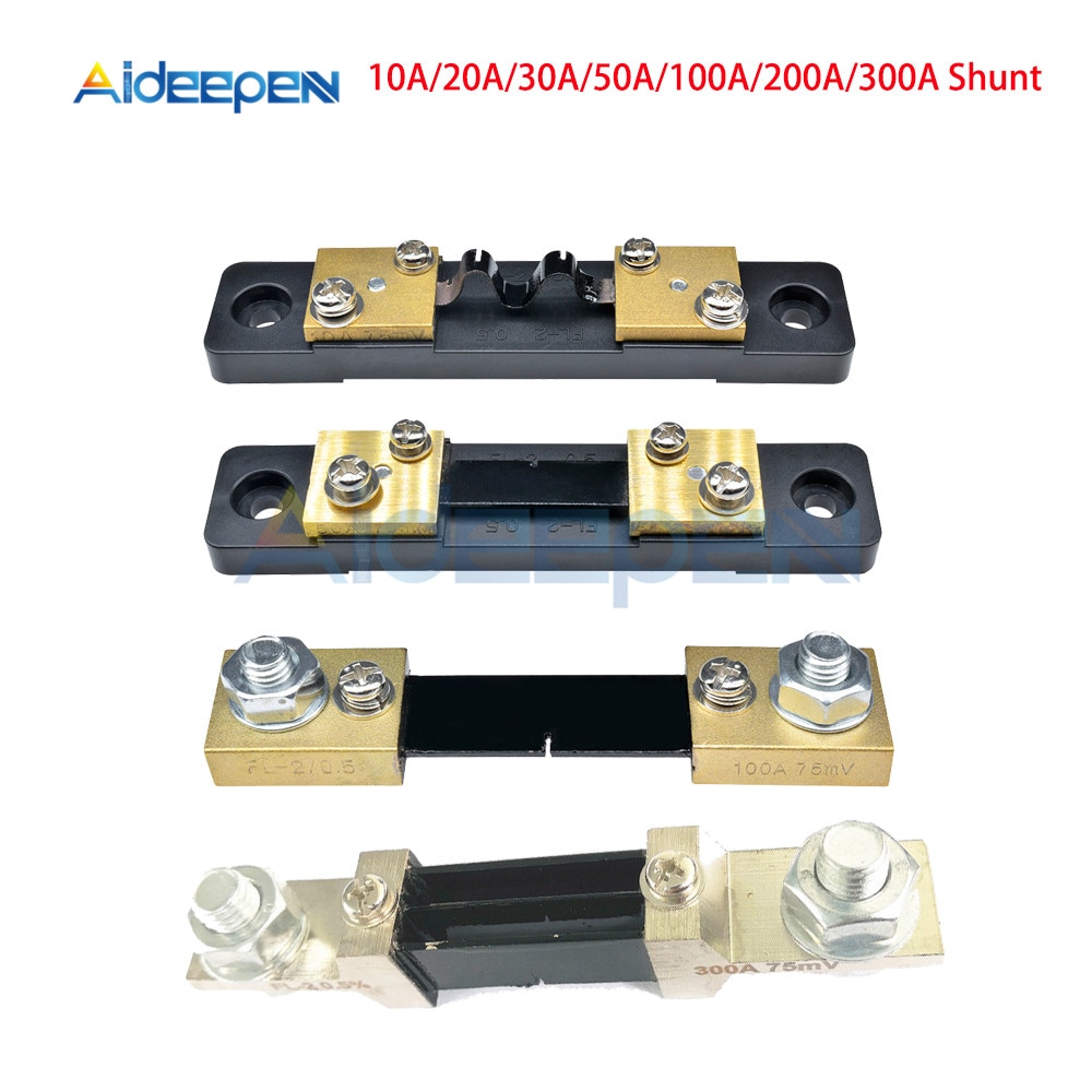 Fl-2 Shunt เครื่องเชื่อมทองเหลือง DC Shunts 10A 20A 30A 50A 100A 200A 300A 75mV สําหรับแผง ...