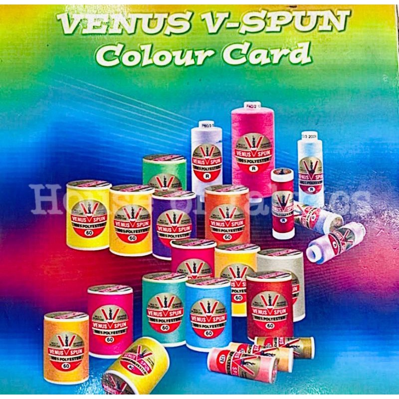 ด้ายวีนัส ด้ายวี-สปัน ด้ายเย็บ ด้ายเย็บผ้า ยี่ห้อวีนัส Venus เบอร์60 ...