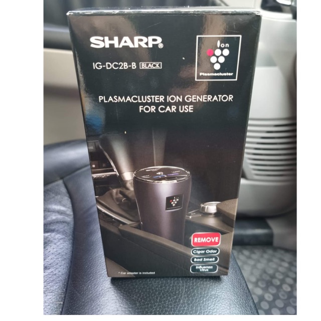 เครื่องฟอกอากาศในรถยนต์ Sharp พลาสมาคลัสเตอร์ รุ่น IG-DC2B-B | Shopee Thailand
