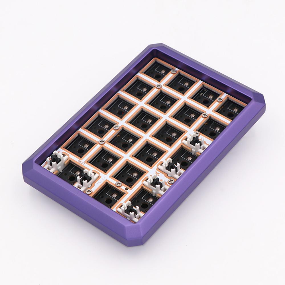 คีย์บอร์ด Skyloong Numpad GK21S GK21 RGB สีเทา สีม่วง เคสอลูมิเนียม ...