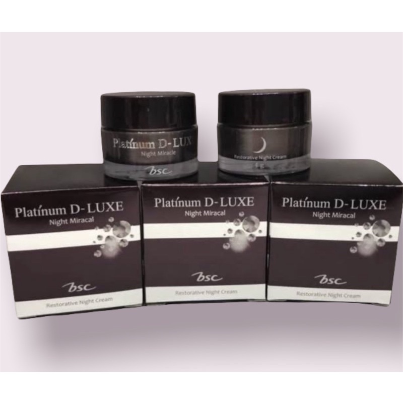 BSC PLATINUM D-LUXE NIGHT MIRACLE 4 กรัม (ครีมสำหรับกลางคืน) | Shopee Thailand