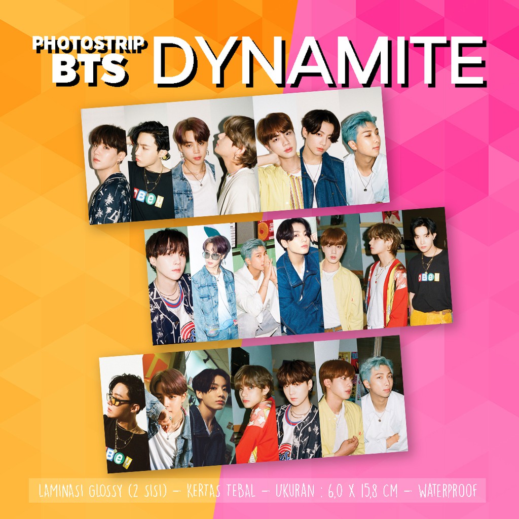 Bts DYNAMITE Photostrip - สินค้า KPOP ที่ไม่เป็นทางการ Jungkook Taehyung Jimin Jin J-Hope Suga ...