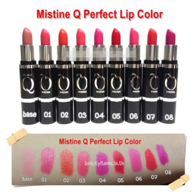 มิสทิน คิว เฟอร์เฟ็ค ลิป คัลเลอร์ MISTINE Q PERFECT LIP COLORS | Shopee ...