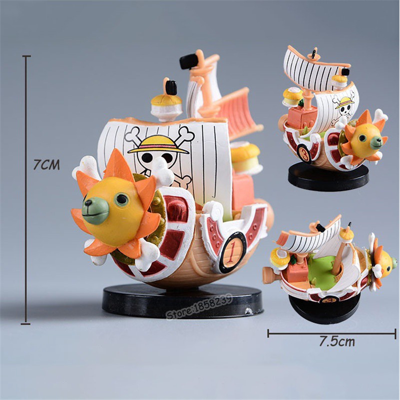 โมเดลฟิกเกอร์ Pvc รูปเรือโจรสลัด One Pieces Pirates Boat Going Merry ...