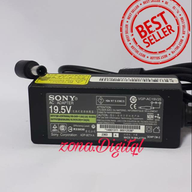 Sony 19.5V 2A VGP-AC19V74 VAIO อะแดปเตอร์ชาร์จ | Shopee Thailand