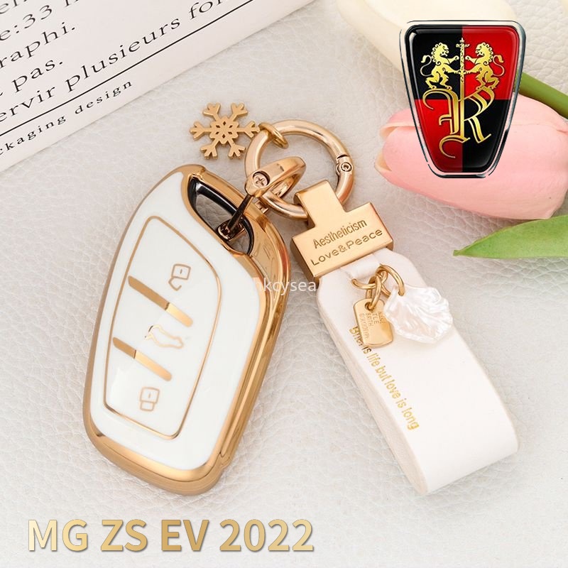 ใหม่ เคสกุญแจรีโมตรถยนต์ TPU แบบนิ่ม สําหรับ MG ZS EV 2022 HS MG3 MG5 MG6 MG7 Roewe I5 RX3 RX5 ...
