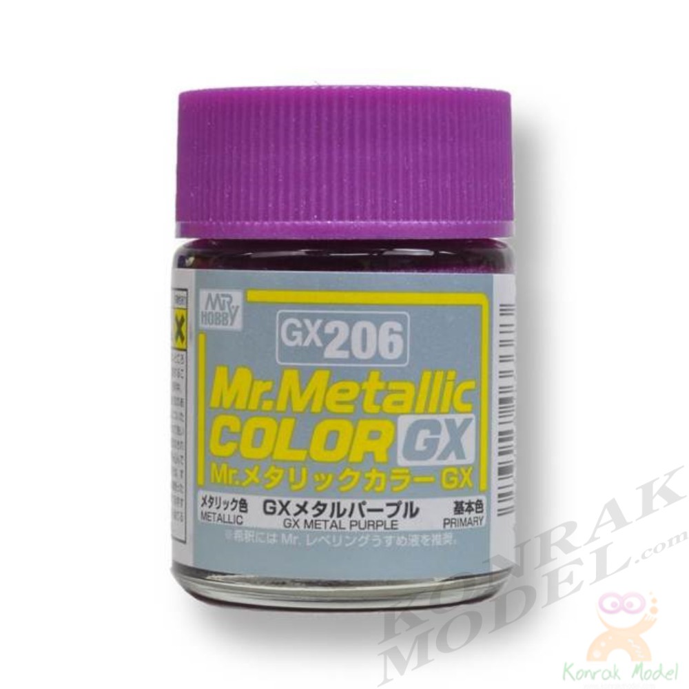 สีสูตรทินเนอร์ Mr.hobby Mr.Metallic Color GX206 METAL PURPLE 18ML ...
