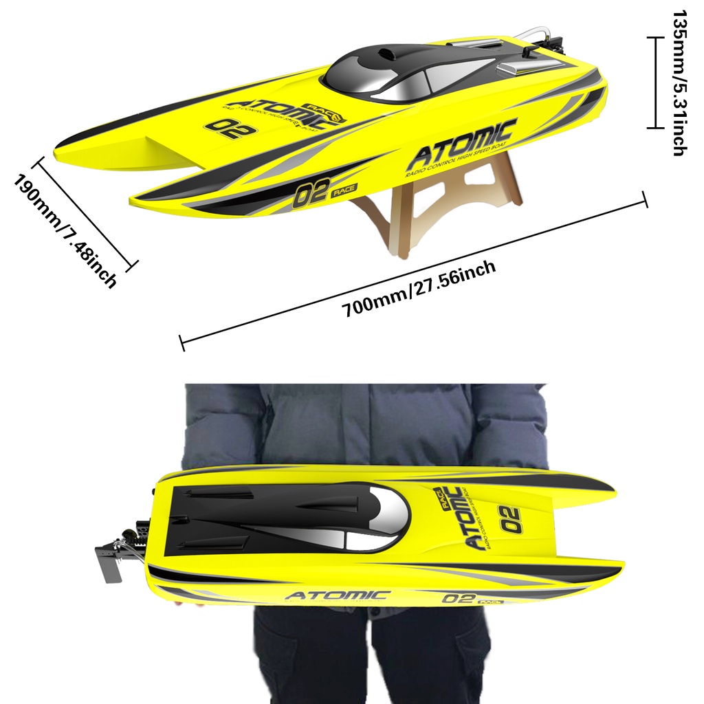 VOLANTEXRC RC Boat Atomic 792-4 PNP/RTR 2.4GHz radio system 64kmh ...
