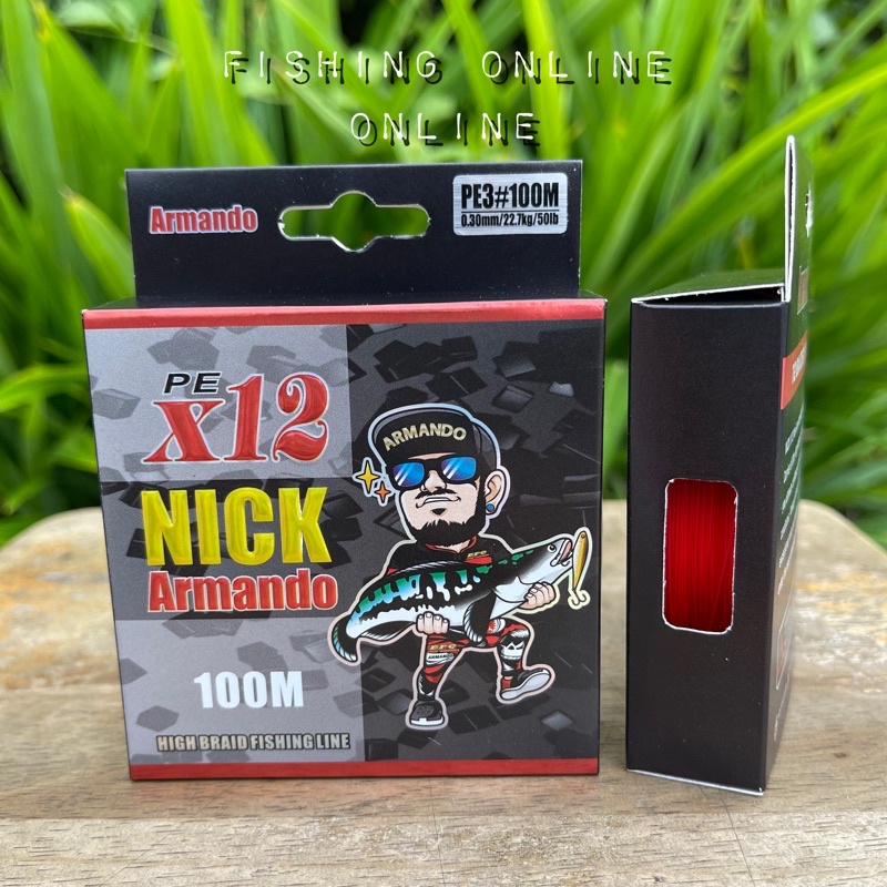 สาย PE Nick Armando สายพีอีนิคอาร์มันโด้ ถัก8 ถัก9 ถัก12 | Shopee Thailand