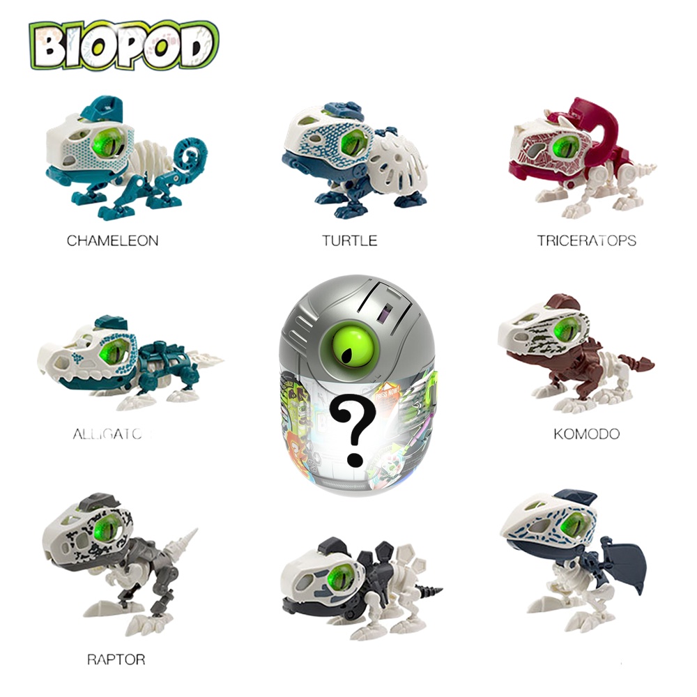 Biopod Dino กล่องตาบอด Splicing อิเล็กทรอนิกส์ไดโนเสาร์ของเล่นแปลกใจ ...