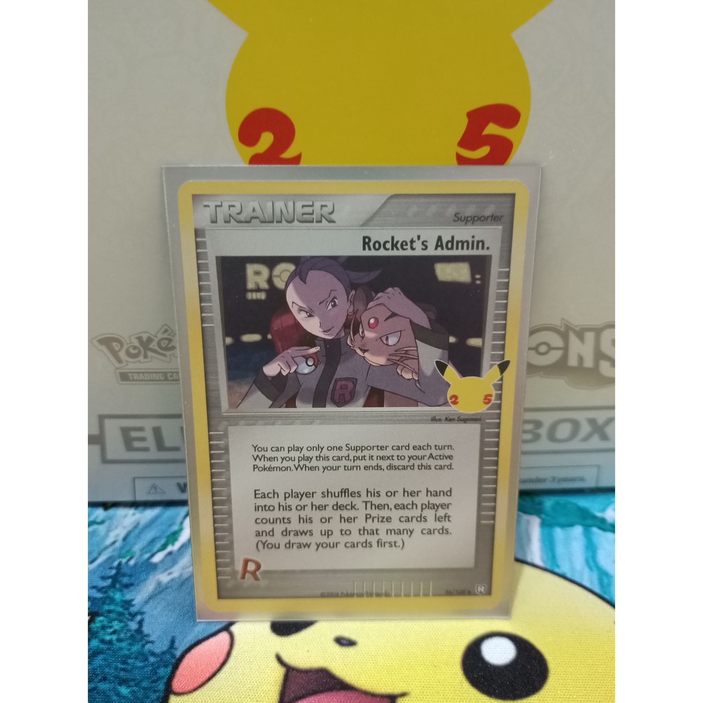 Pokemon Card "Rocket's Admin Classic 086/109" ENG Celebrations | Shopee ...