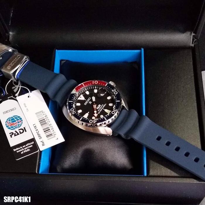 SEIKO PROSPEX MINI-TURTLES(Pepsi) นาฬิกาข้อมือผู้ชาย สายยางเรสิ้น รุ่น ...