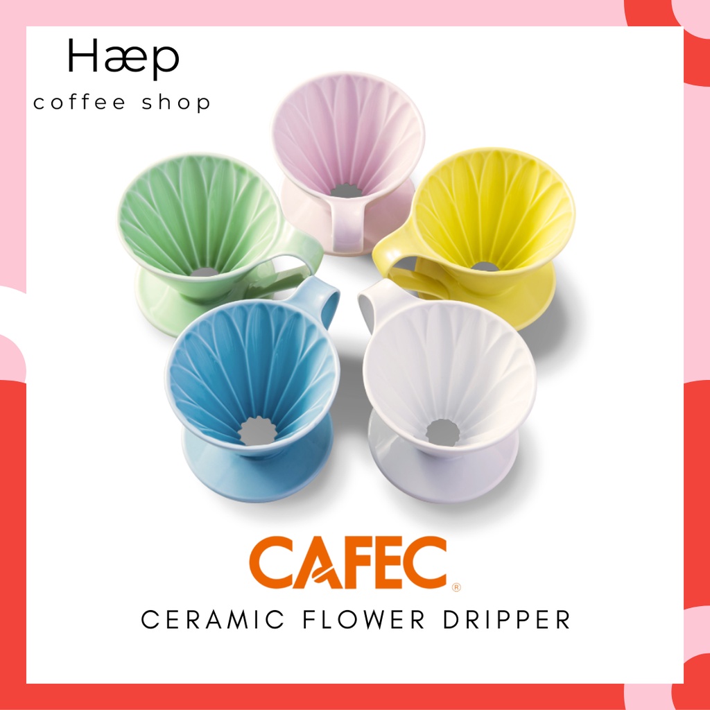 CAFEC Flower Dripper ดริปเปอร์ สำหรับดริปกาแฟ Handcrafted in Arita ...