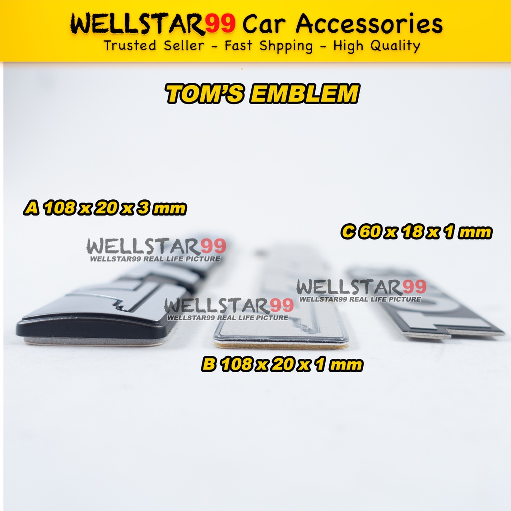 โลโก้ TOYOTA TOMS TOMs EMBLEM | Shopee Thailand