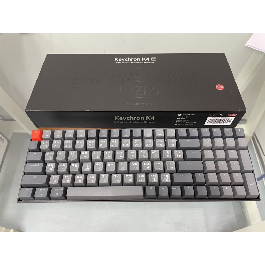 Keychron K4 V2 แป้นพิมพ์ไร้สายบลูทูธ Dual - Mode 5 .1 | Shopee Thailand
