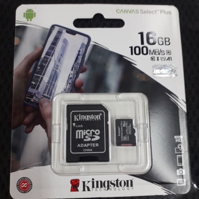 Micro SD Card 16 gb Kingston ของแท้100%รับประกันตลอดอายุการใช้งานพร้อม ...