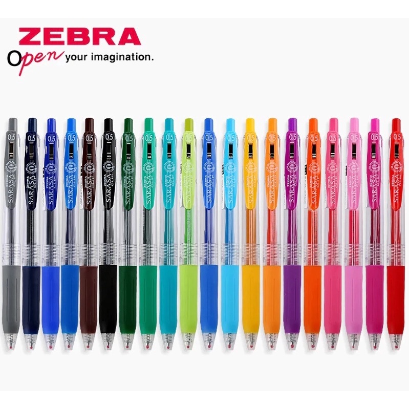 ปากกาเจล Zebra Sarasa JJ15 0.5 มม. แบบกด | Shopee Thailand