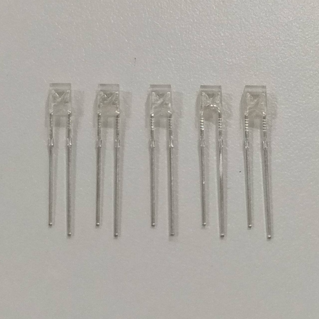 (5 ตัว) LED หลอดไฟ ไดโอด แปล่งแสง Diode Light Emiting Diode แดง เขียว ...