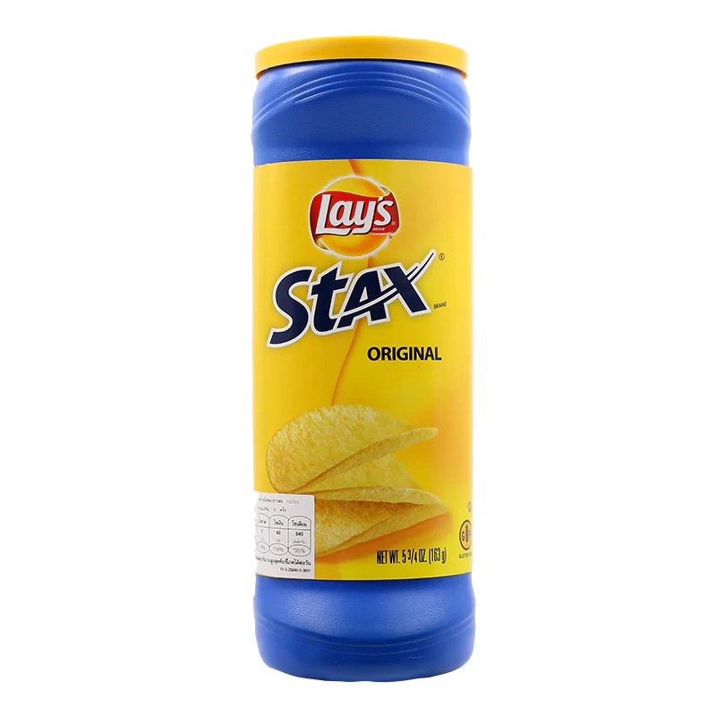 เลย์สแตคส์มันฝรั่งทอดน้ำมันดอกทานตะวัน 163กรัม Lay's Stax Potato Chips ...