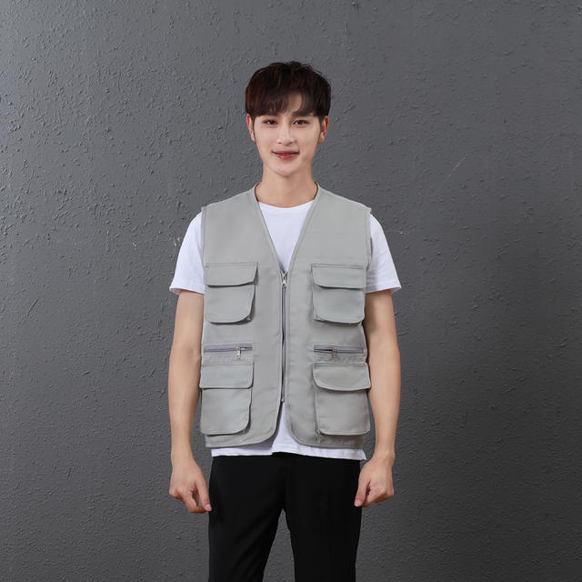 [Oren Sport]-vt03 เสื้อกั๊กตกปลา สีเหลือง สีเขียว สีฟ้า สีเทาอ่อน สีดํา ...