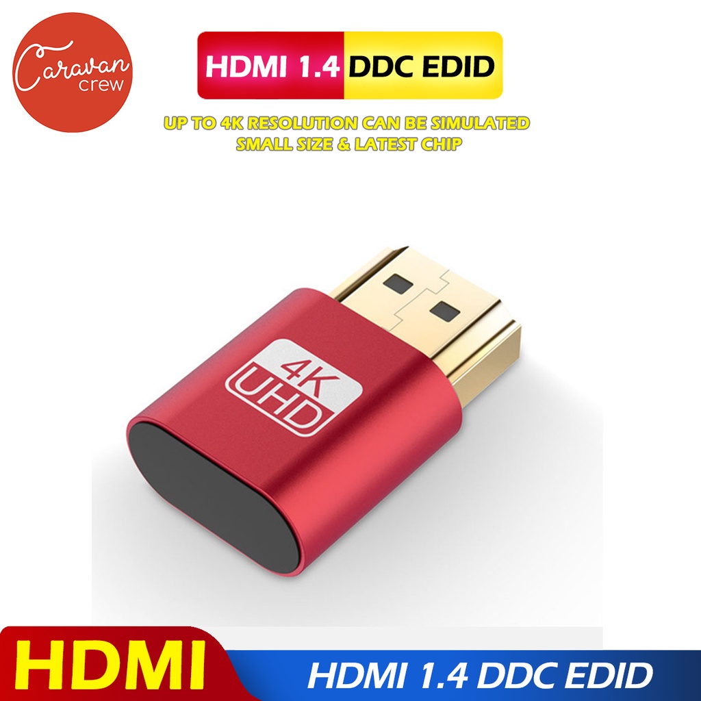 Caravan Crew OEM Virtual Display 4K DDC EDID Dummy Plug EDID Display ...
