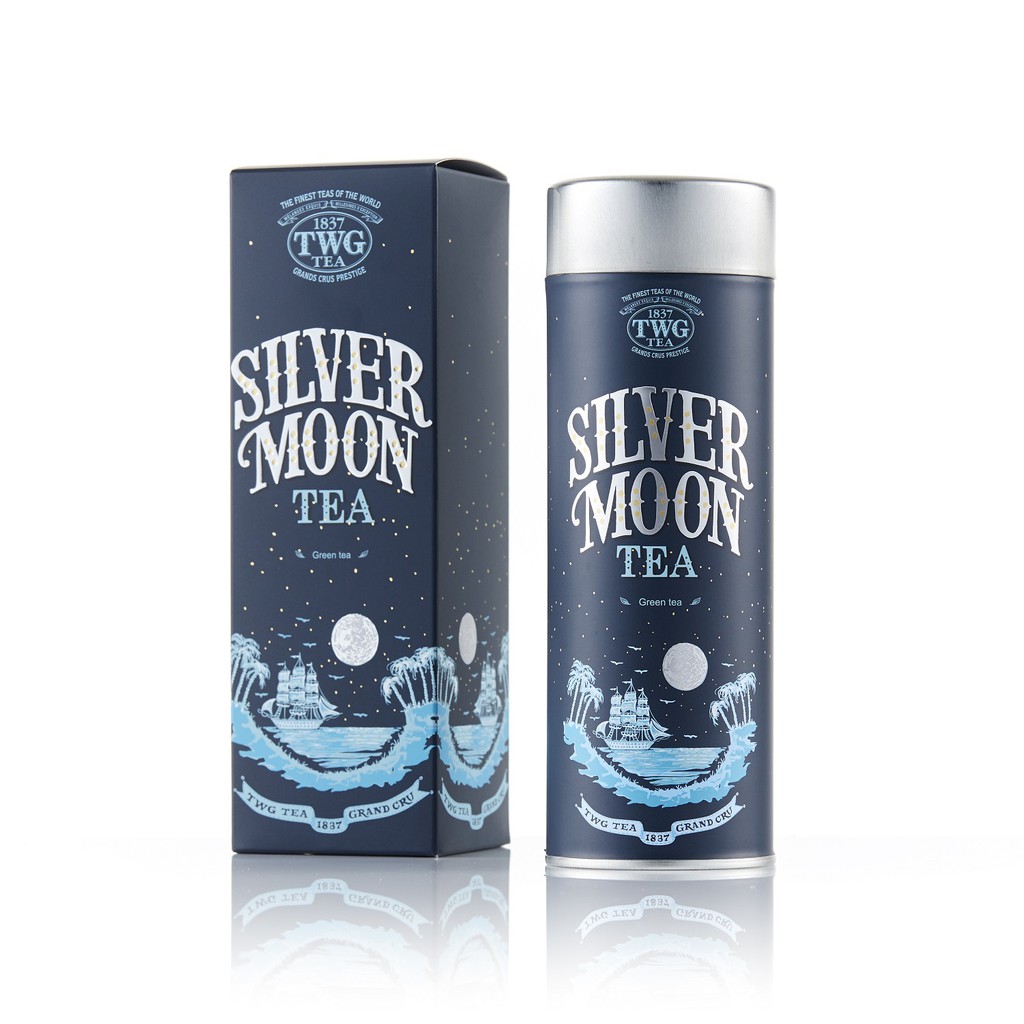 TWG Tea Silver Moon Tea Haute Couture Tea Tin Gift 100gชา ทีดับเบิ้ลยู ...