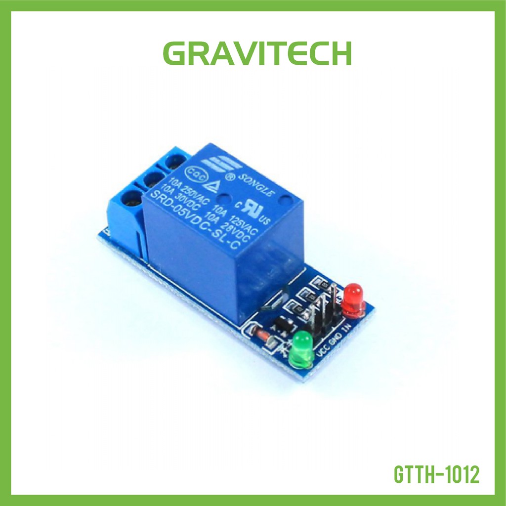 [Gravitechthai] 5V RELAY 1-CH 10A 250VAC | Shopee Thailand