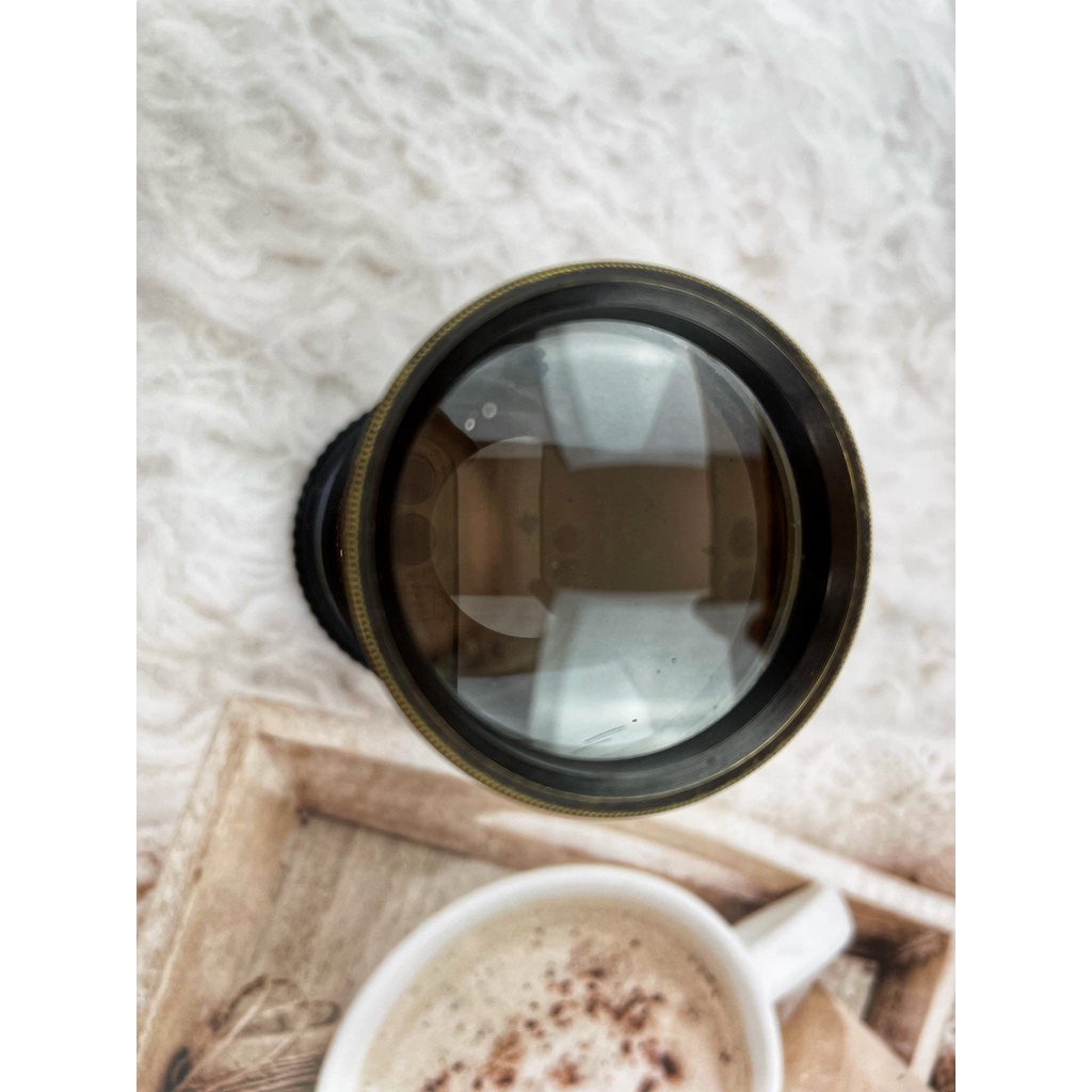 PROJECTION CAMERA BRASS LENS OBJECTIVE LENGTH:84mm.F2 MODIFIED M42 ...