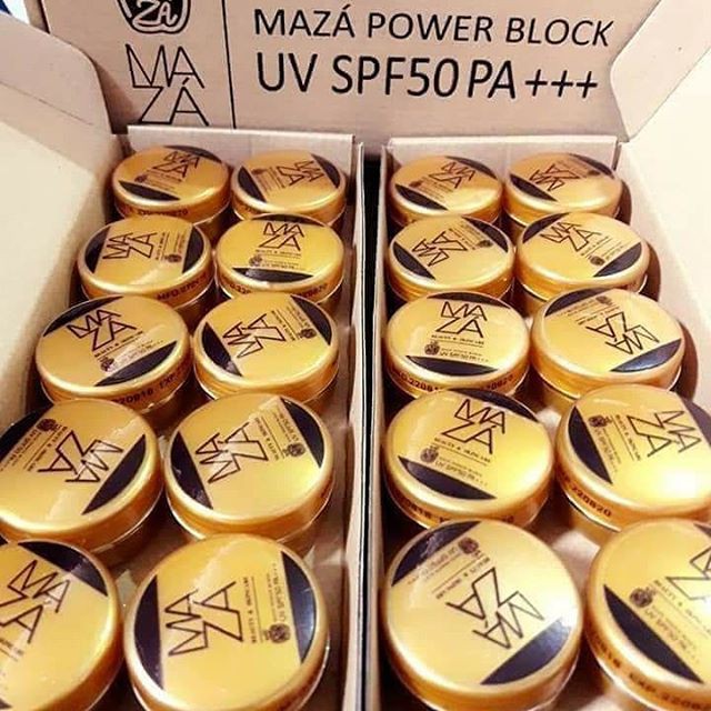 (ยกกล่อง บรรจุ 10 ชิ้น) ครีมกันแดดมาซ่า UV MAZA Sunscreen SPF 50 (PA++) 5 กรัม | Shopee Thailand