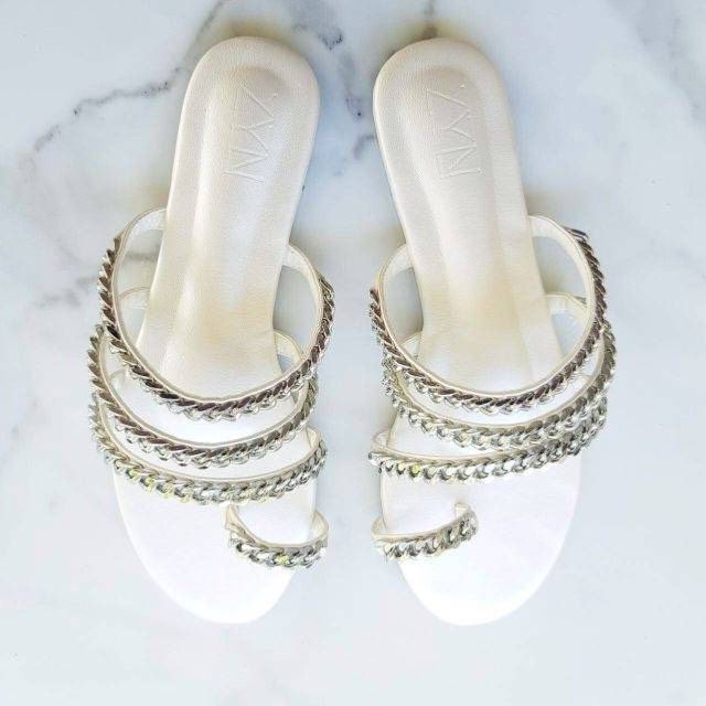 ซินสตูดิโอ : ZYN STUDIO COCO SANDALS WHITE | Shopee Thailand