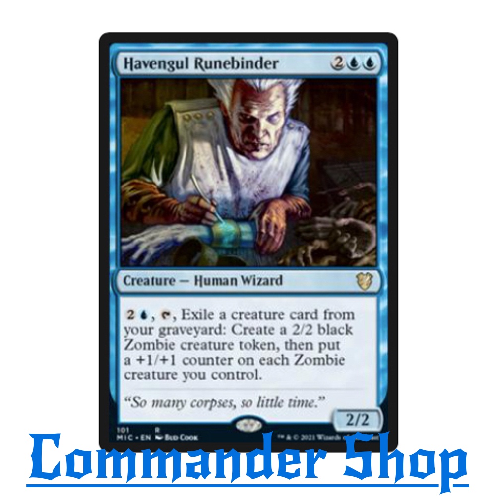 Havengul Runebinder (Creature - Human Wizard) Blue การ์ดเกม Magic The ...