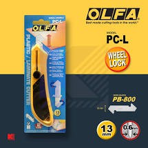 มีดคัตเตอร์ OLFA PC-L (P-800) ตัดแผ่นอะคริลิค/พลาสติก/ลามิเนต | Shopee Thailand
