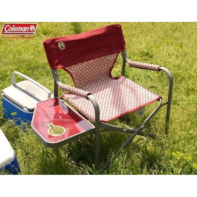 Coleman USA เก้าอี้ Deck Chair limited สีแดง (ตำหนิจากขนส่งภาพสุดท้าย ...