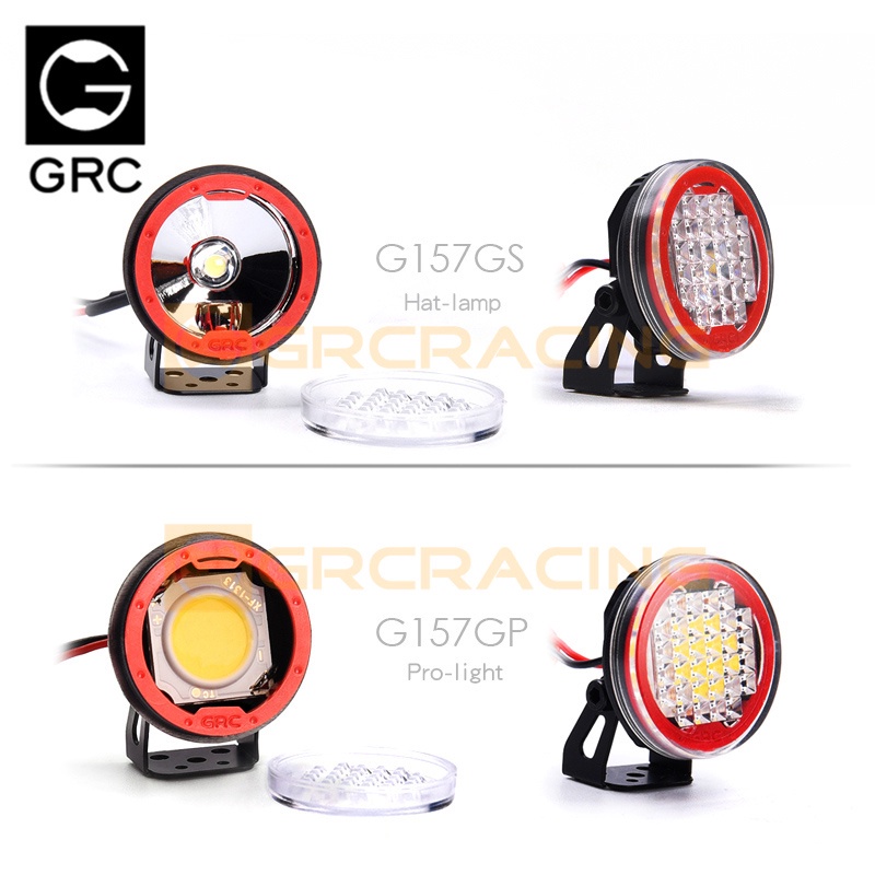 Grc RC รถ 1:8/1:10 จําลองรถปีนเขา 22 มม.รอบ Spotlight Dome Light Strong ...