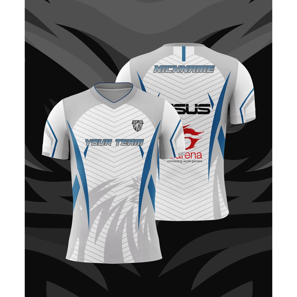 เสื้อกีฬาแขนสั้น ลายทีม ML Jersey ESPORT ML PUBG AOV FREEFIRE NICKNAME ...